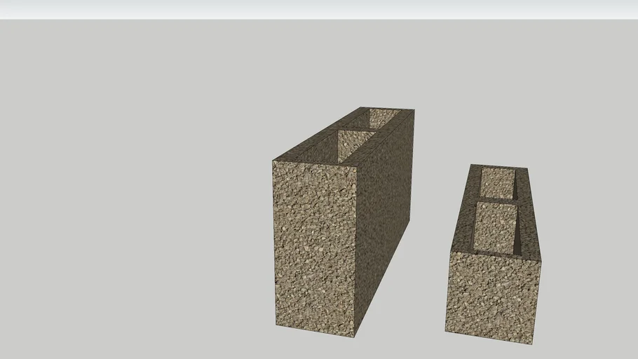 Small cement blocks | 3D Warehouse