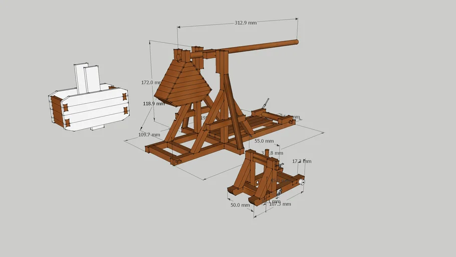 trebuchet dan mangonel | 3D Warehouse