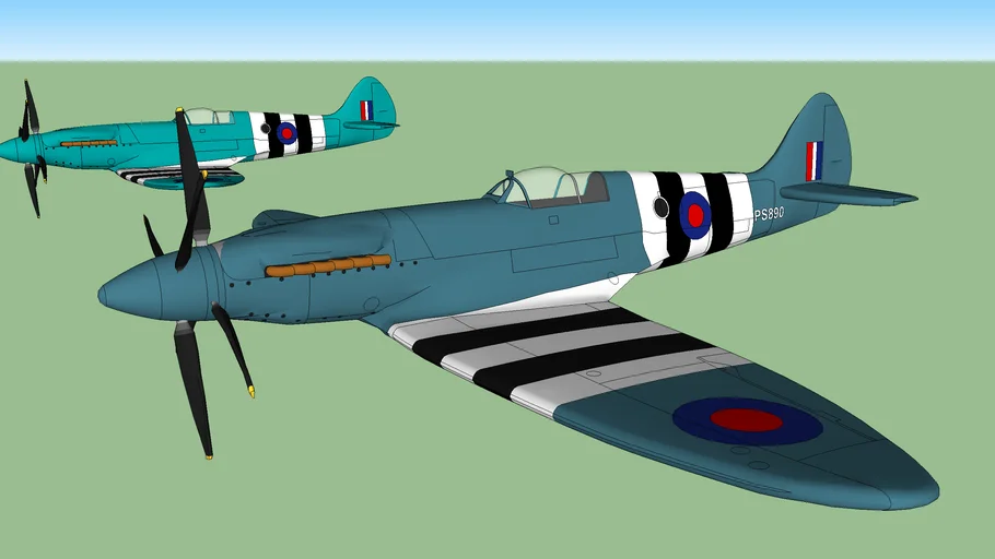 Supermarine Spitfire PR Griffon Mk. XIX | 3D Warehouse