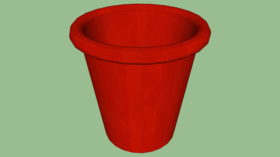 red pot | 3D Warehouse