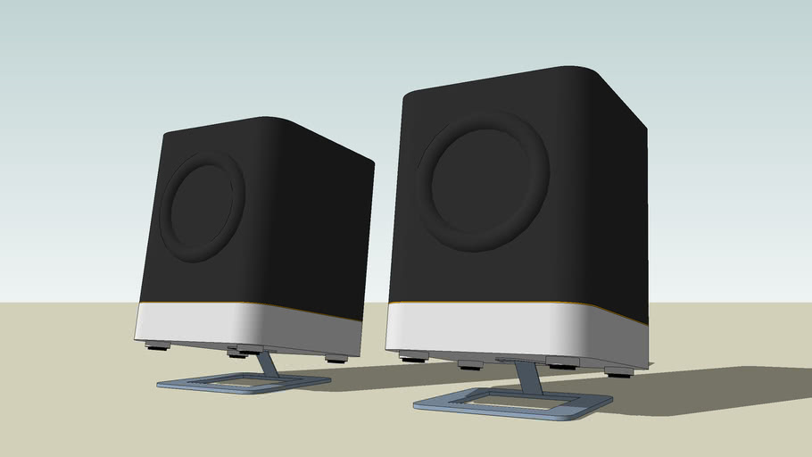 Desktop Speakers with Optional Stands | 3D Warehouse