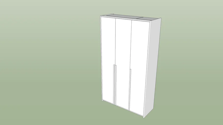 Roupeiro Modulado - 3 Portas | 3D Warehouse