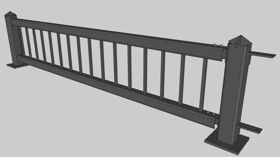 bridge railing for parapet | 3D Warehouse