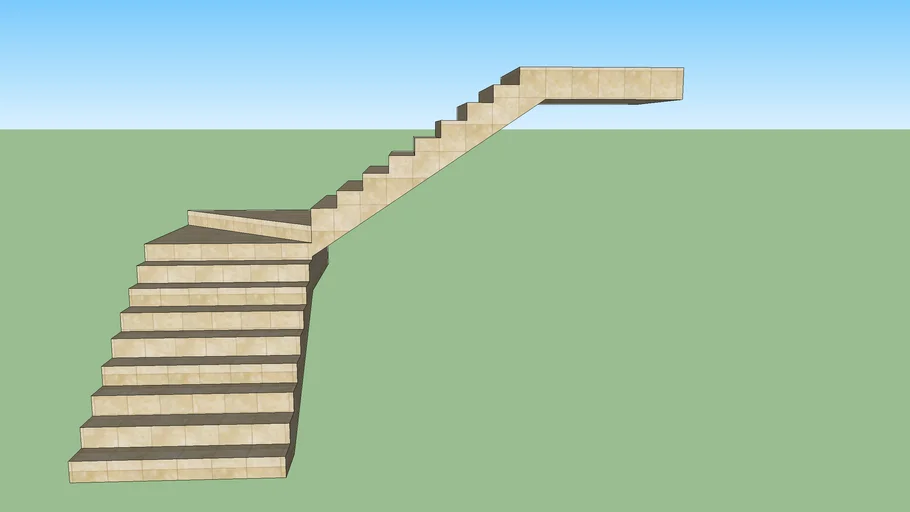 Escaleras en L | 3D Warehouse