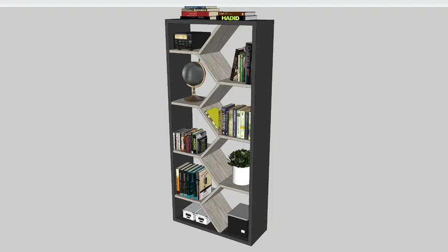 9-Shelf Open Back Display | 3D Warehouse