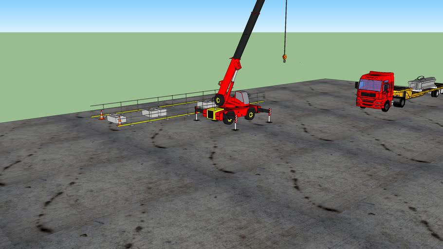 lifting plan girder 2 gdr | 3D Warehouse