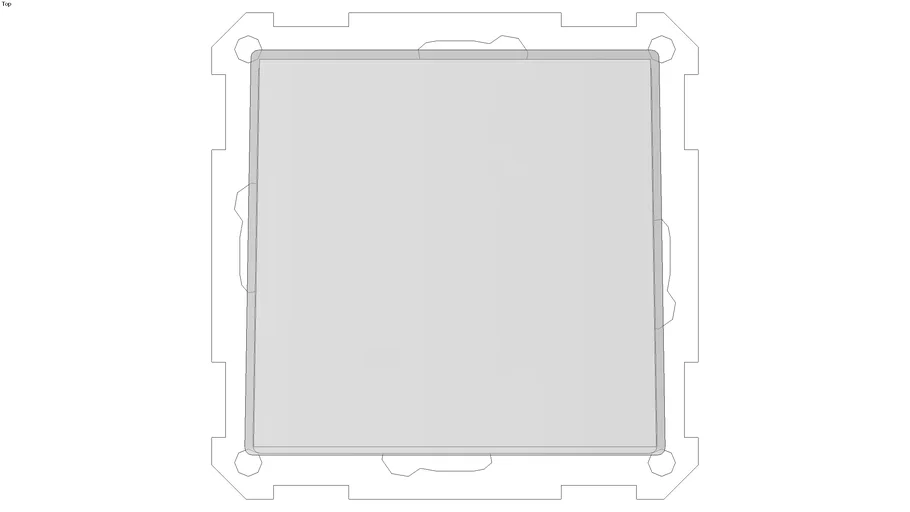 M-Creativ Rocker with transparent cover, white | 3D Warehouse