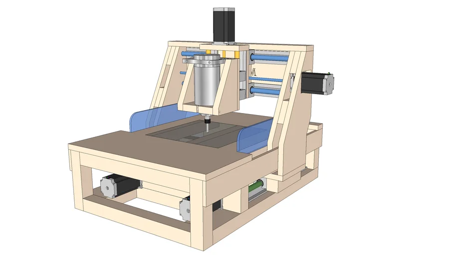 Small CNC X=270mm Y=270mm Z=62.5mm | 3D Warehouse