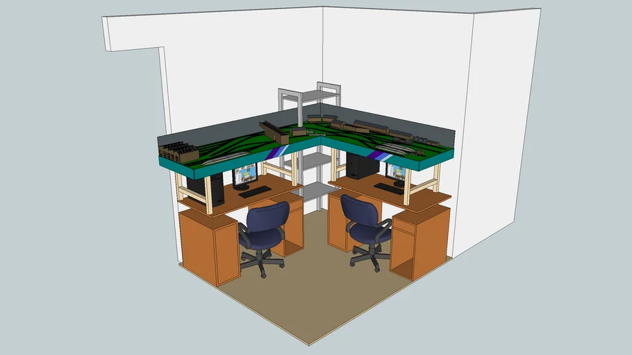 Model Train Layout | 3D Warehouse