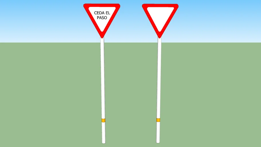 Signaling Signs - Sign Give Way | 3D Warehouse