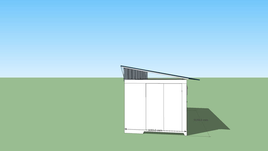 Porta Cabin Solar backup 5.4KWp | 3D Warehouse