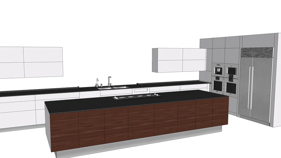 modern kitchen 03 | 3D Warehouse