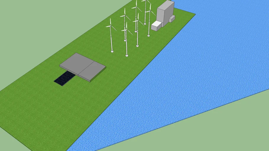 Wind turbine final product kc | 3D Warehouse