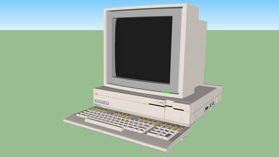 C-128D(CR) with generic dual mode monitor | 3D Warehouse