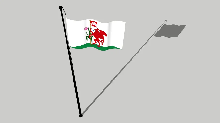 Flag of Cardiff - Baner Caerdydd | 3D Warehouse