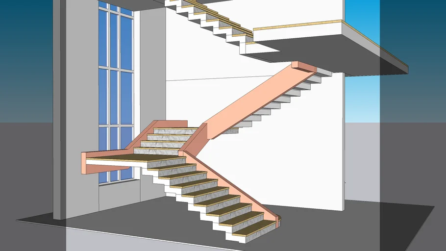 STAIRCASE FOLDING U SHAPE | 3D Warehouse