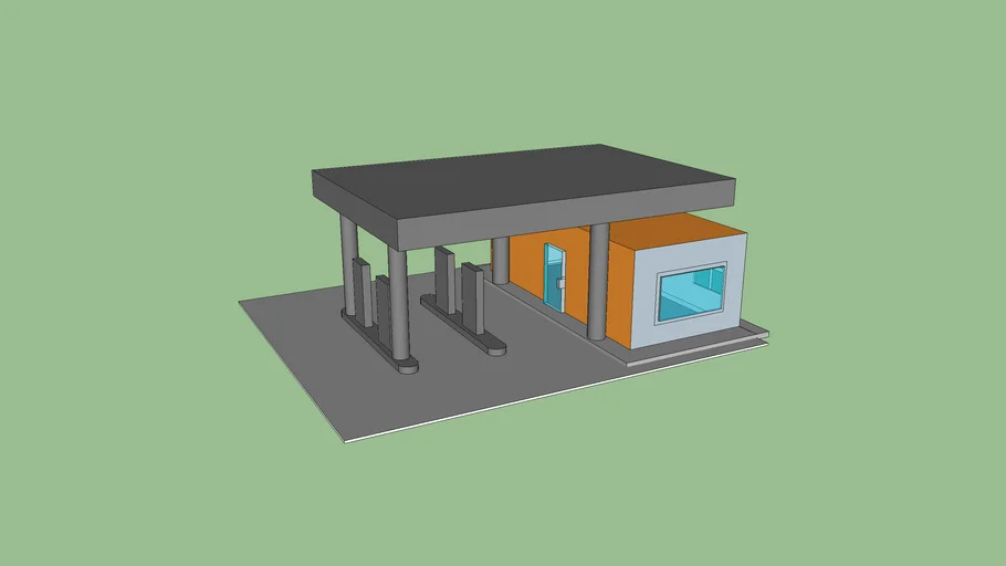 Gas station project 1 | 3D Warehouse