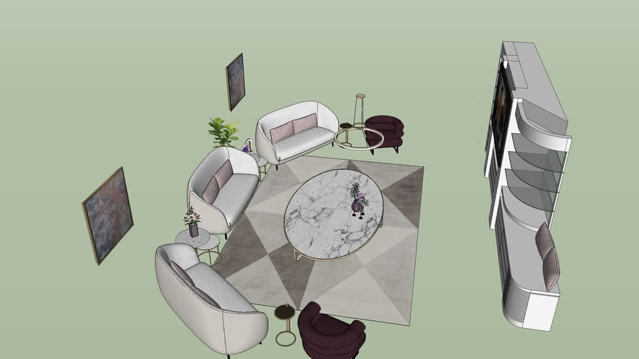 large living room | 3D Warehouse