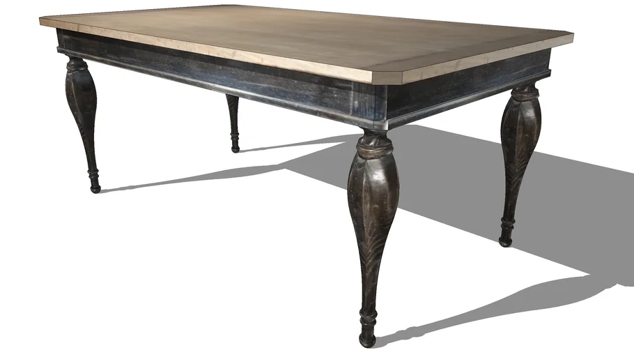 MILLESIME EXTENDABLE RECTANGULAR TABLE, REF 1964, Michel FERRAND | 3D Warehouse