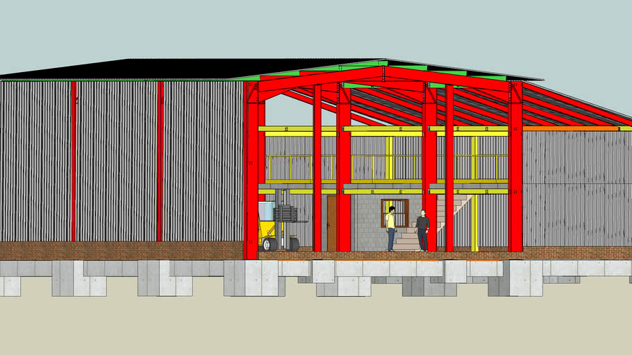 Small Factory Unit | 3D Warehouse