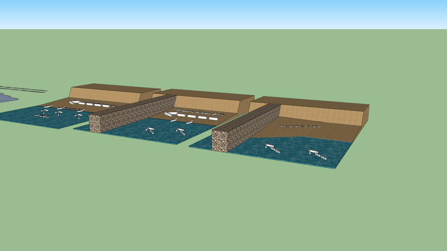 Teaching Model - Groynes and long shore drift | 3D Warehouse