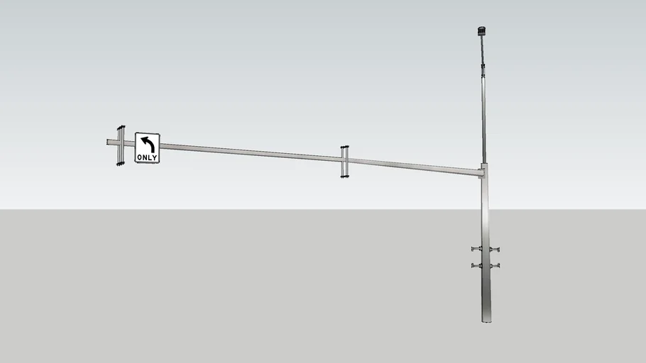 traffic signal mast arm | 3D Warehouse