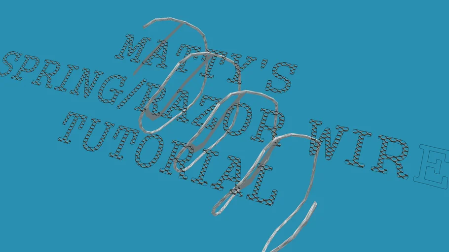 Spring/Razor Wire tutorial | 3D Warehouse