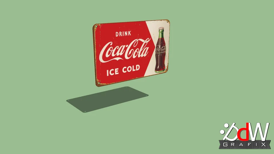 Old Coca-Cola Sign | 3D Warehouse