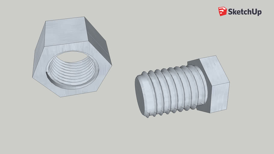 Threaded Bolt | 3D Warehouse