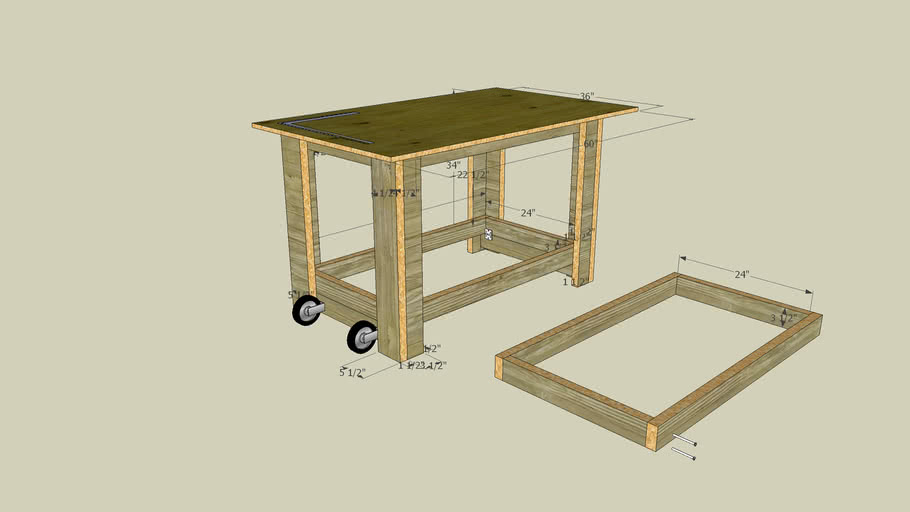 Mobile Workbench | 3D Warehouse