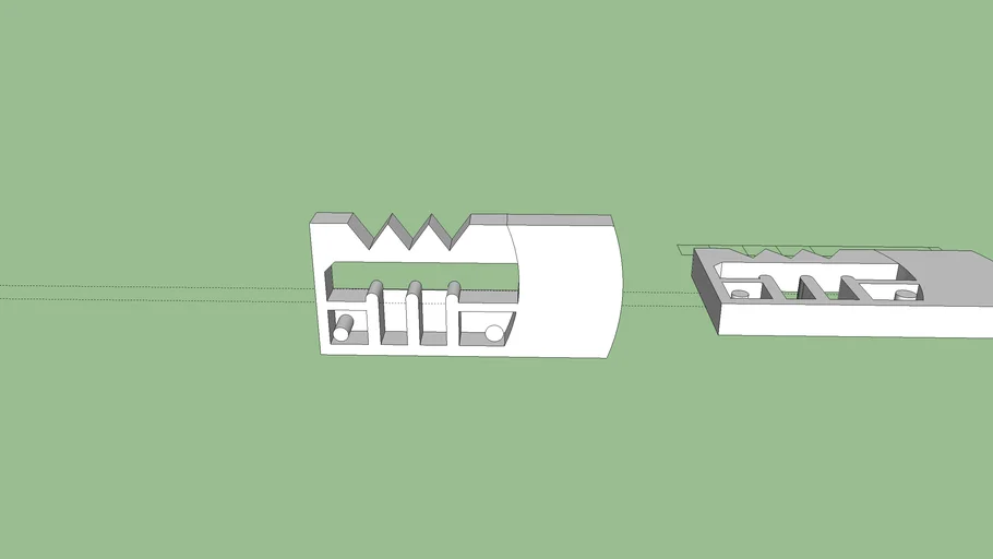 Drawer key lock mechanism | 3D Warehouse