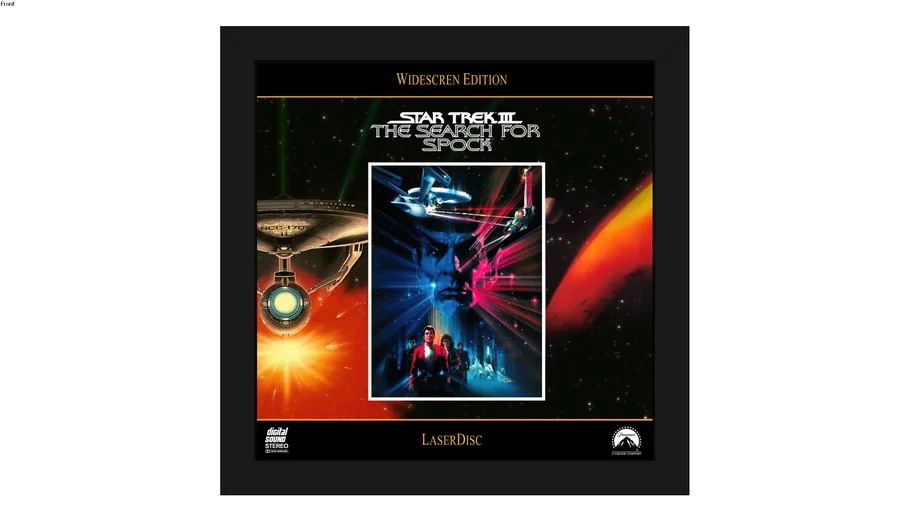 Framed Star Trek III Laserdisc Cover | 3D Warehouse
