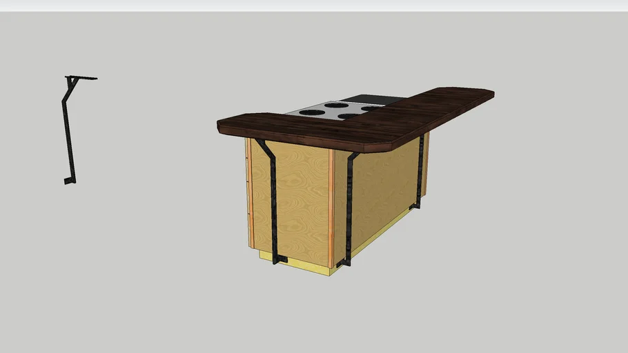 Island Kitchen Bar | 3D Warehouse