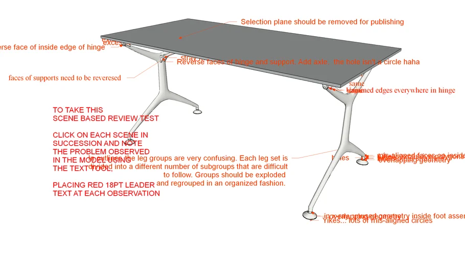 Reviewed Table for Certification | 3D Warehouse