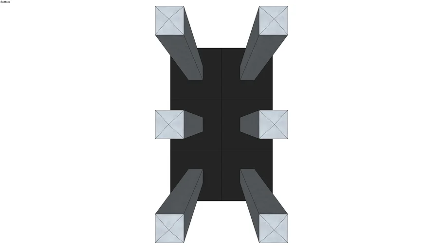 Header arduino chipkit female long pin 2x3 | 3D Warehouse