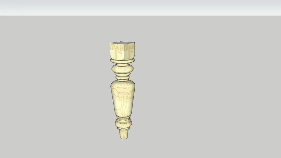 Antique table leg | 3D Warehouse