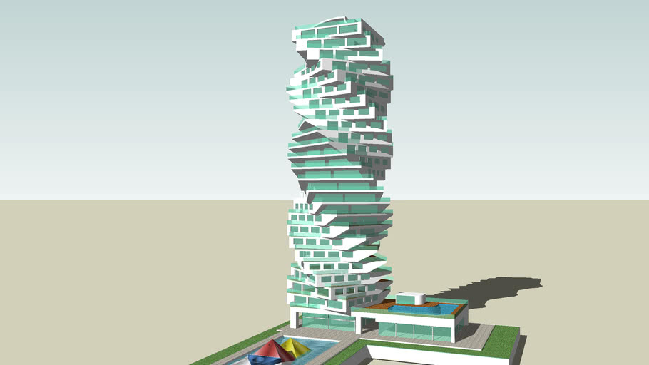 Edificio Espiral (El ADN o El Torbellino) | 3D Warehouse