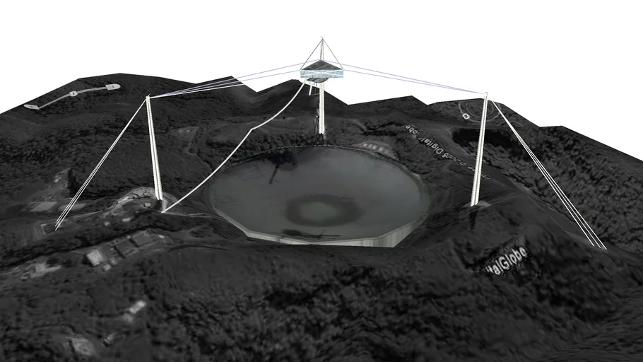 Arecibo Observatory Radio Telescope | 3D Warehouse