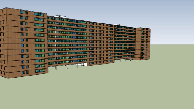 Pruitt-Igoe immeuble | 3D Warehouse