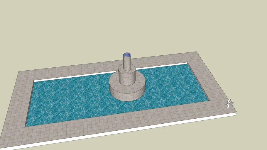 Pool with Fountain | 3D Warehouse