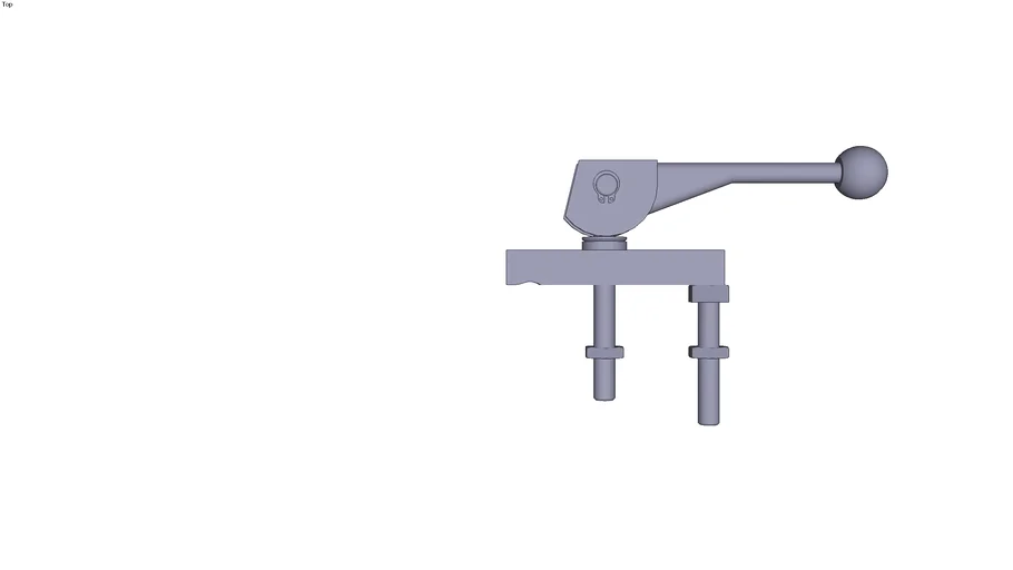 Double cam clamp - 100 x 25 x 16 mm | 3D Warehouse