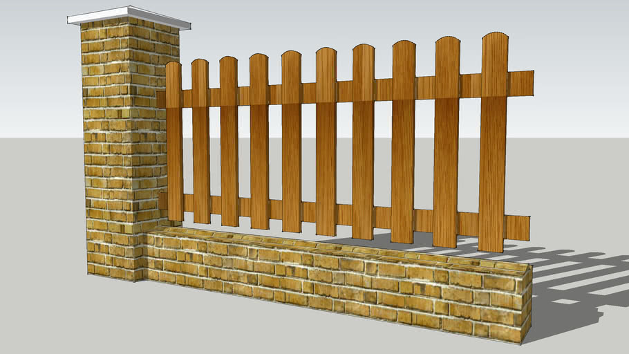 fence 3-part 1/2 | 3D Warehouse