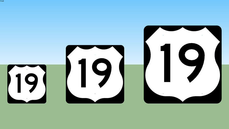 U.S. 19 Sign | 3D Warehouse