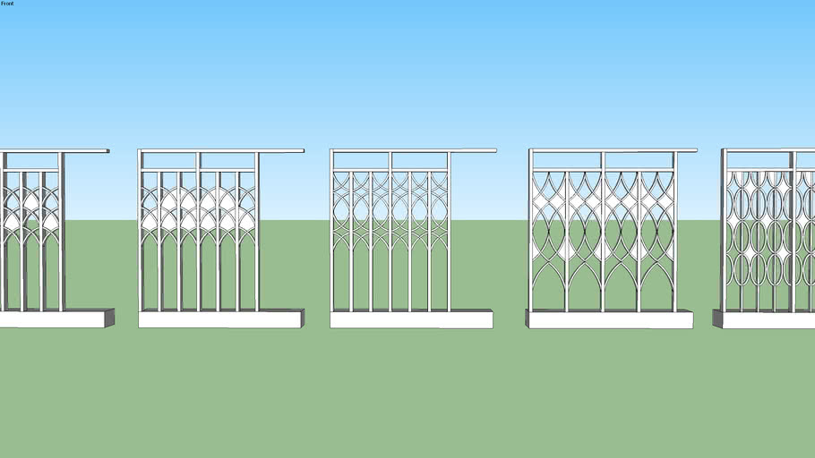 CNC terrace railing | 3D Warehouse