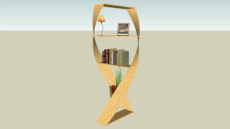 Twisted bookshelf | 3D Warehouse