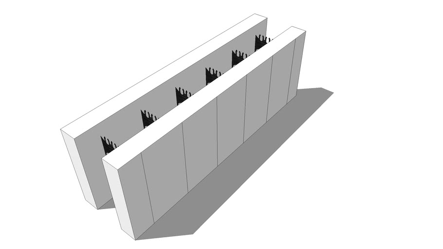 Amvic R30 ICF - 6in Straight Block | 3D Warehouse