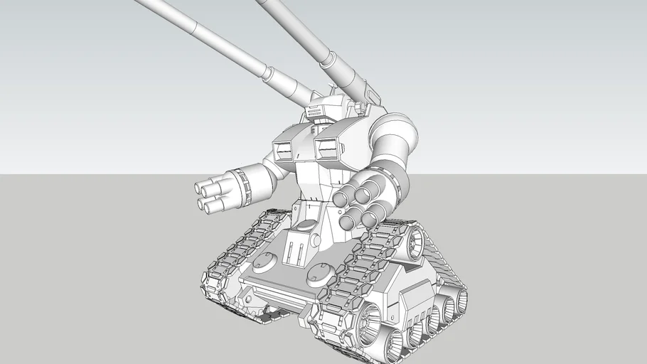 RX-75-4 Guntank | 3D Warehouse