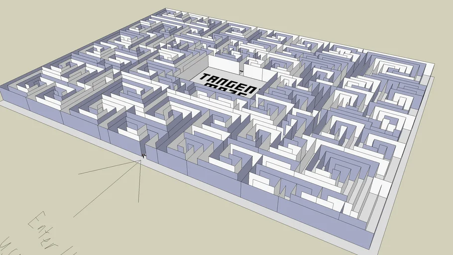 Biggest maze ever testing it | 3D Warehouse