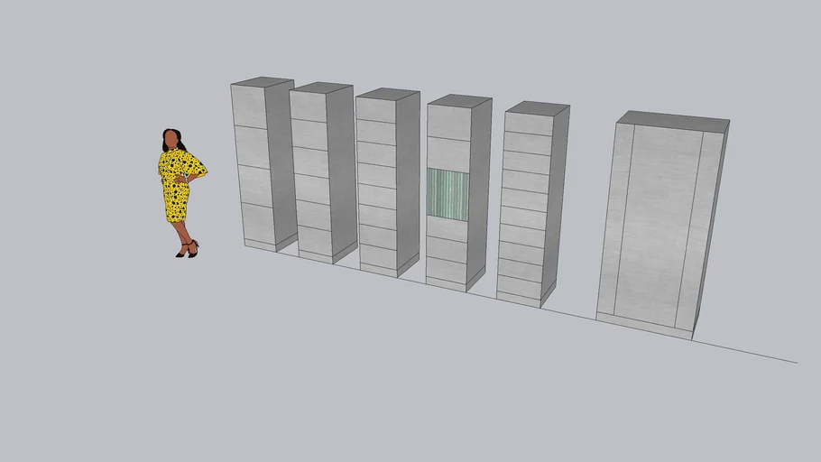 3D Locker Model | 3D Warehouse