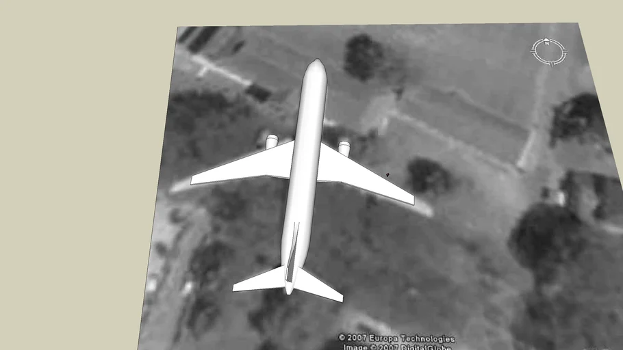 Airplane random satelite picture | 3D Warehouse